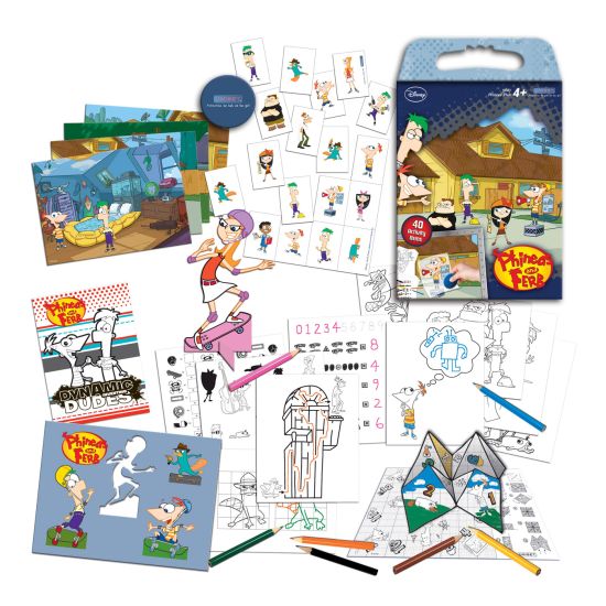 Phineas & Ferb Scratch Art Activity Set - Wind Designs